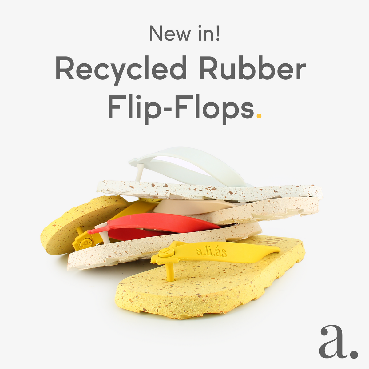 Recycled Rubber Flip Flops l a.li.ás